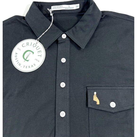 Criquet | Shirts | Criquet Players Polo Shirt Mens Size Large Black ...